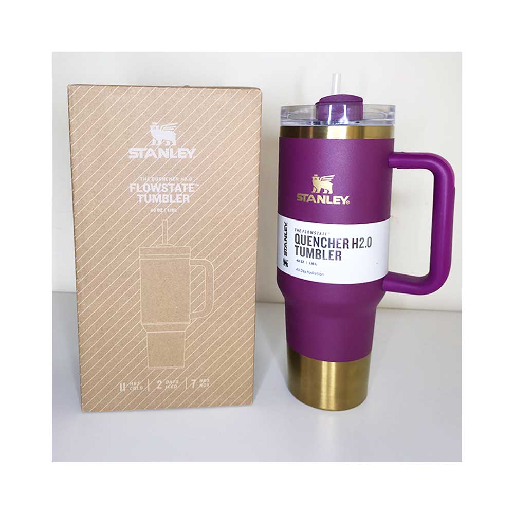 Stanley Quencher The Flowstate Tumbler 40oz Gold Edition - kidzmercado.com